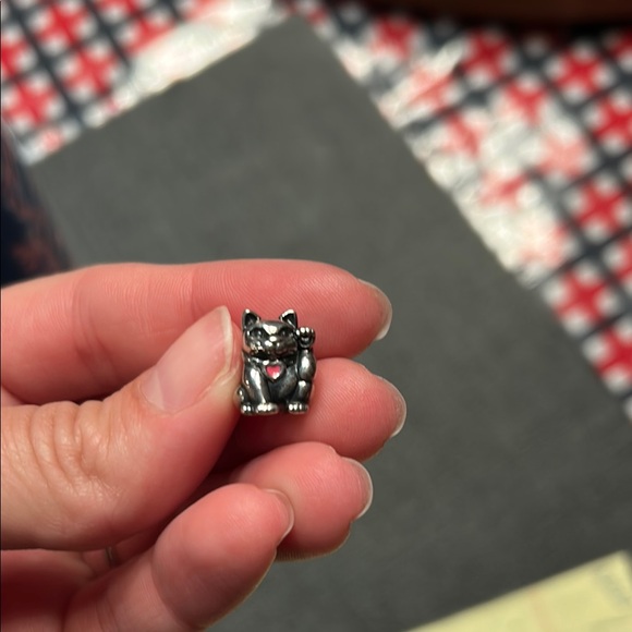 Pandora | Jewelry | Pandora Waving Cat Charm | Poshmark